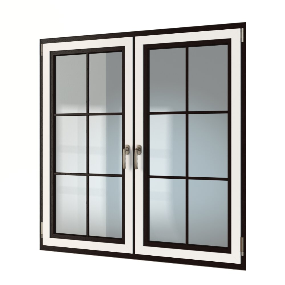 Modern French Window Modelo 3D - Descargar Componentes del edificio on ...