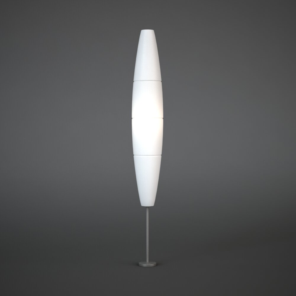 Sleek Tower Floor Lamp 3D model - Download Lamp on 3DModels.org