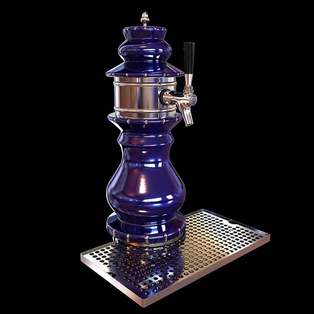 Modern Beer Tap 3D model - Download Tableware on 3DModels.org