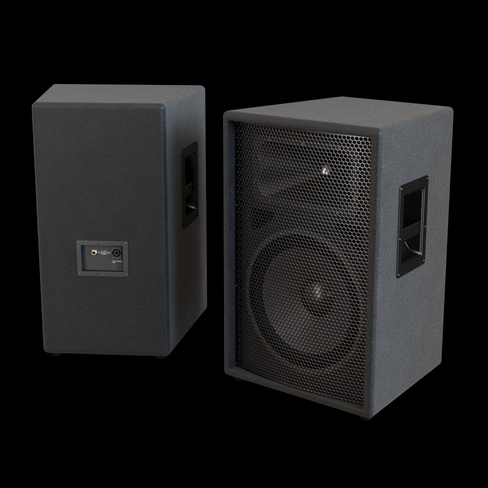 Professional Audio Speakers 3D model - Download Audio Devices on ...
