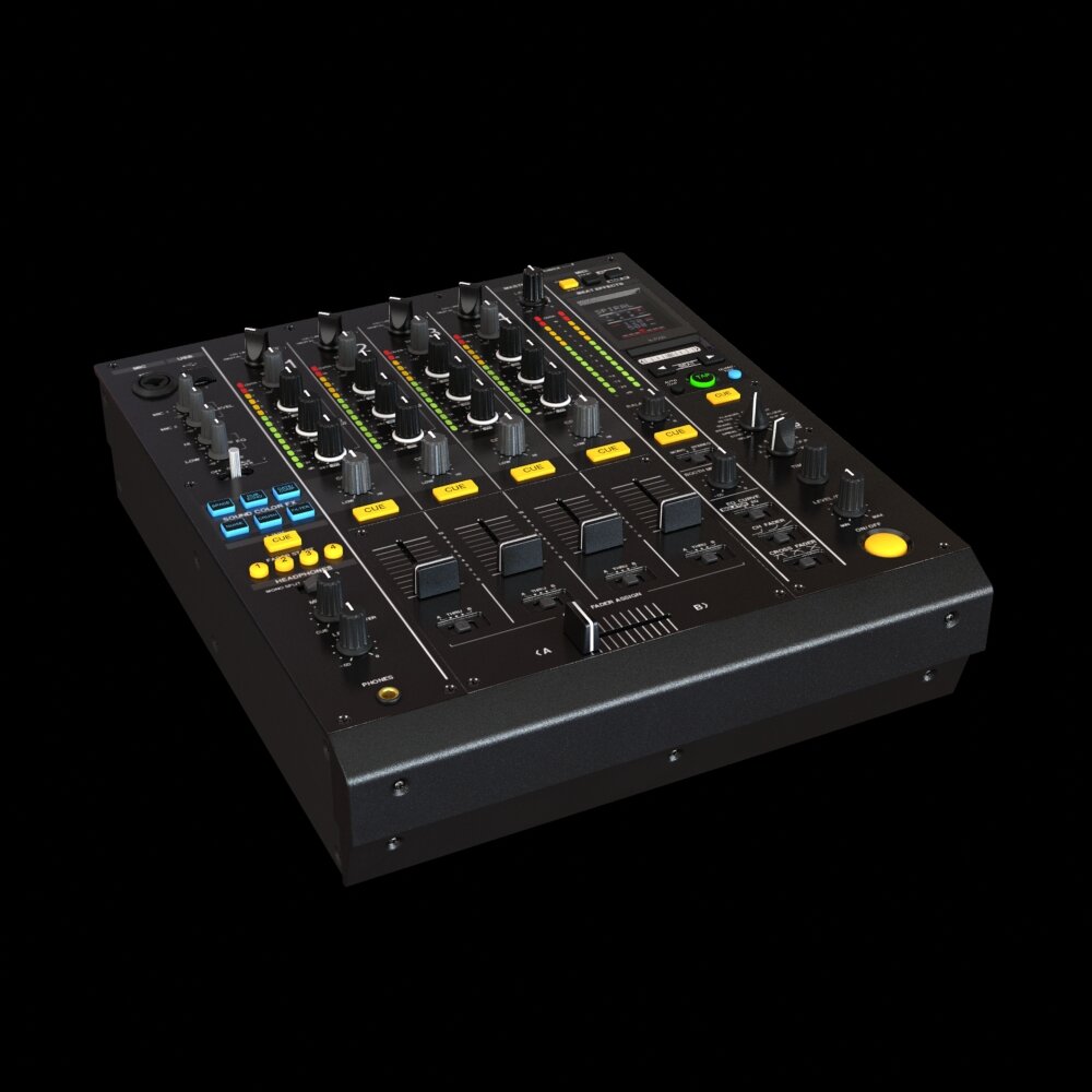 Professional Audio Mixer Console 3D model - Download Musical ...