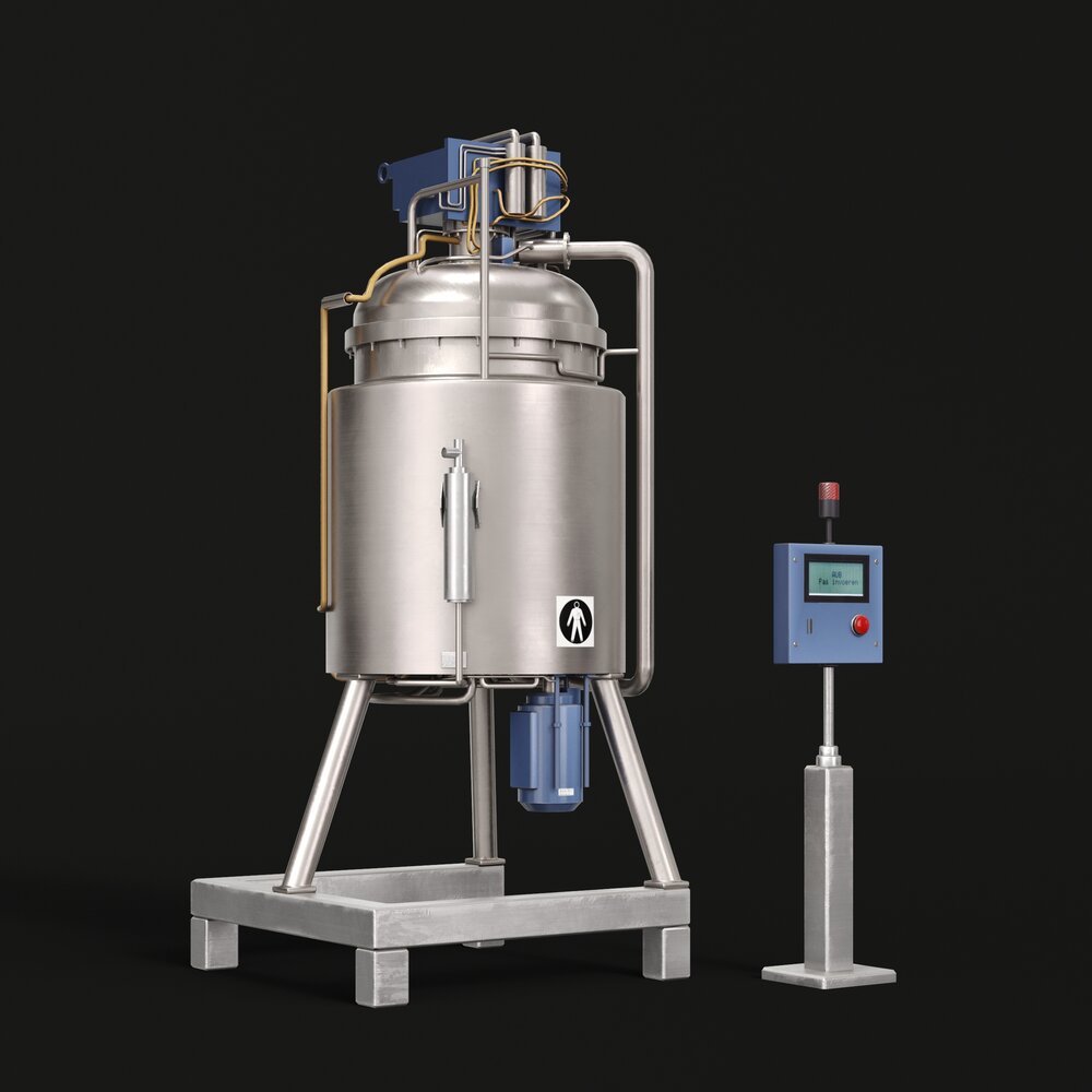 Industrial Mixing Tank 3D model - Download Tools on 3DModels.org