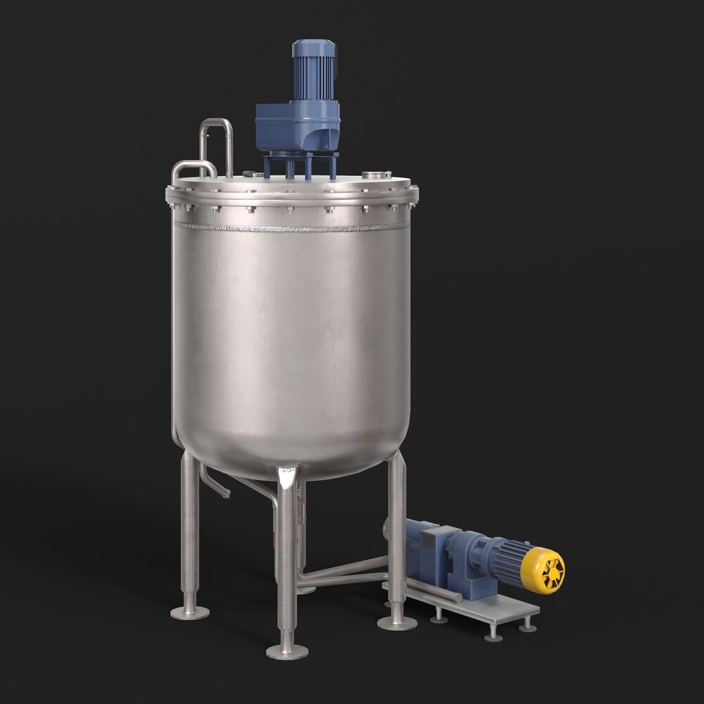 Industrial Mixing Tank 02 3D model - Download Tools on 3DModels.org