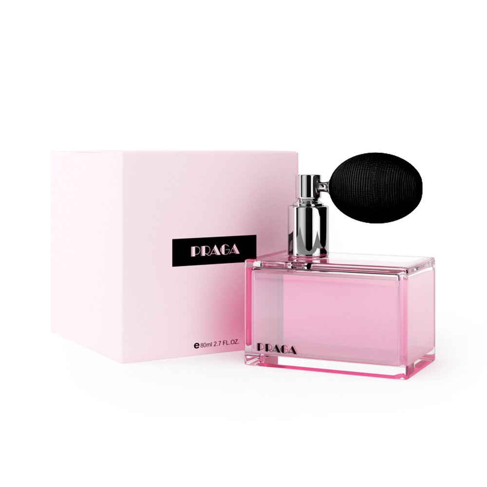 Elegant Pink Perfume Bottle 02 3D model - Download Health and Beauty on ...