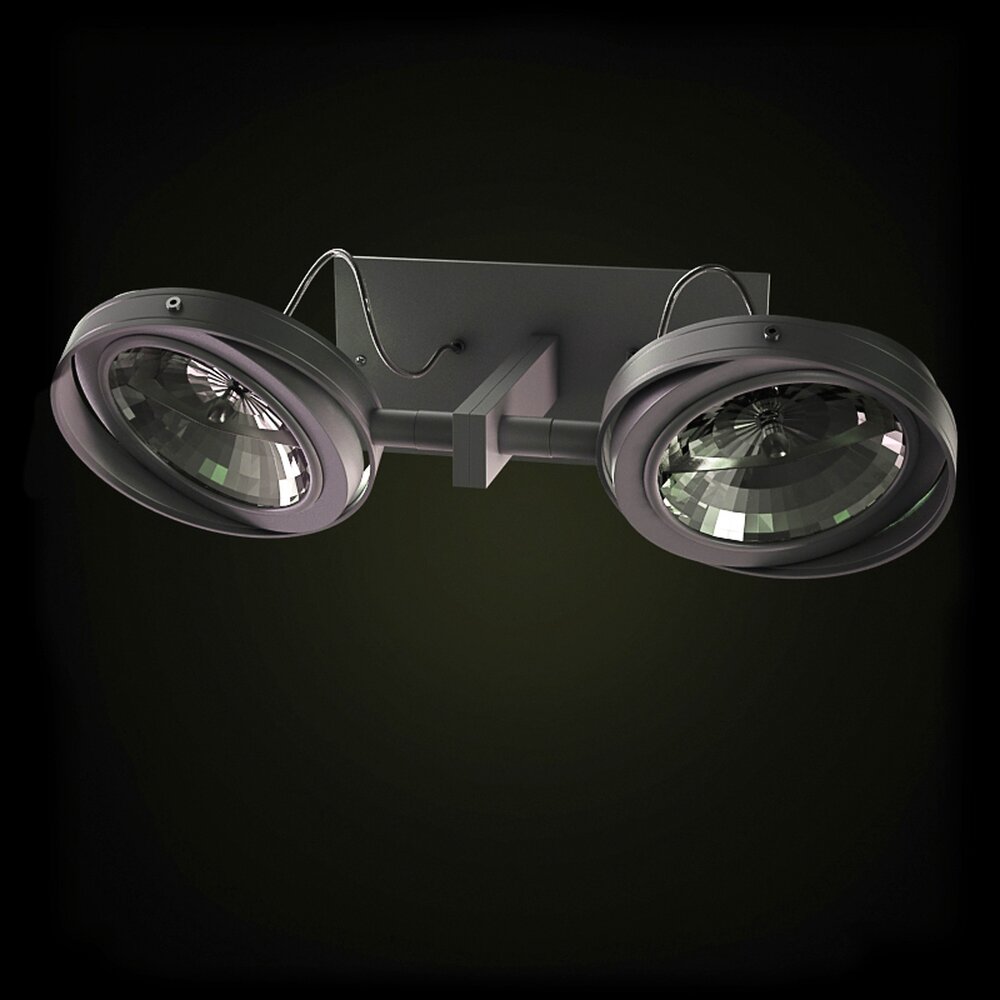 Double Spotlight Fixture 3D model - Download Lamp on 3DModels.org