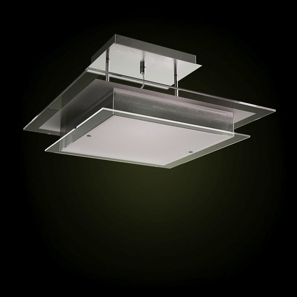 Modern Layered Ceiling Light 3D model - Download Lamp on 3DModels.org