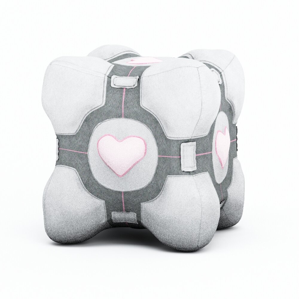 Weighted Companion Cube Plush 3D model - Download Toys on 3DModels.org
