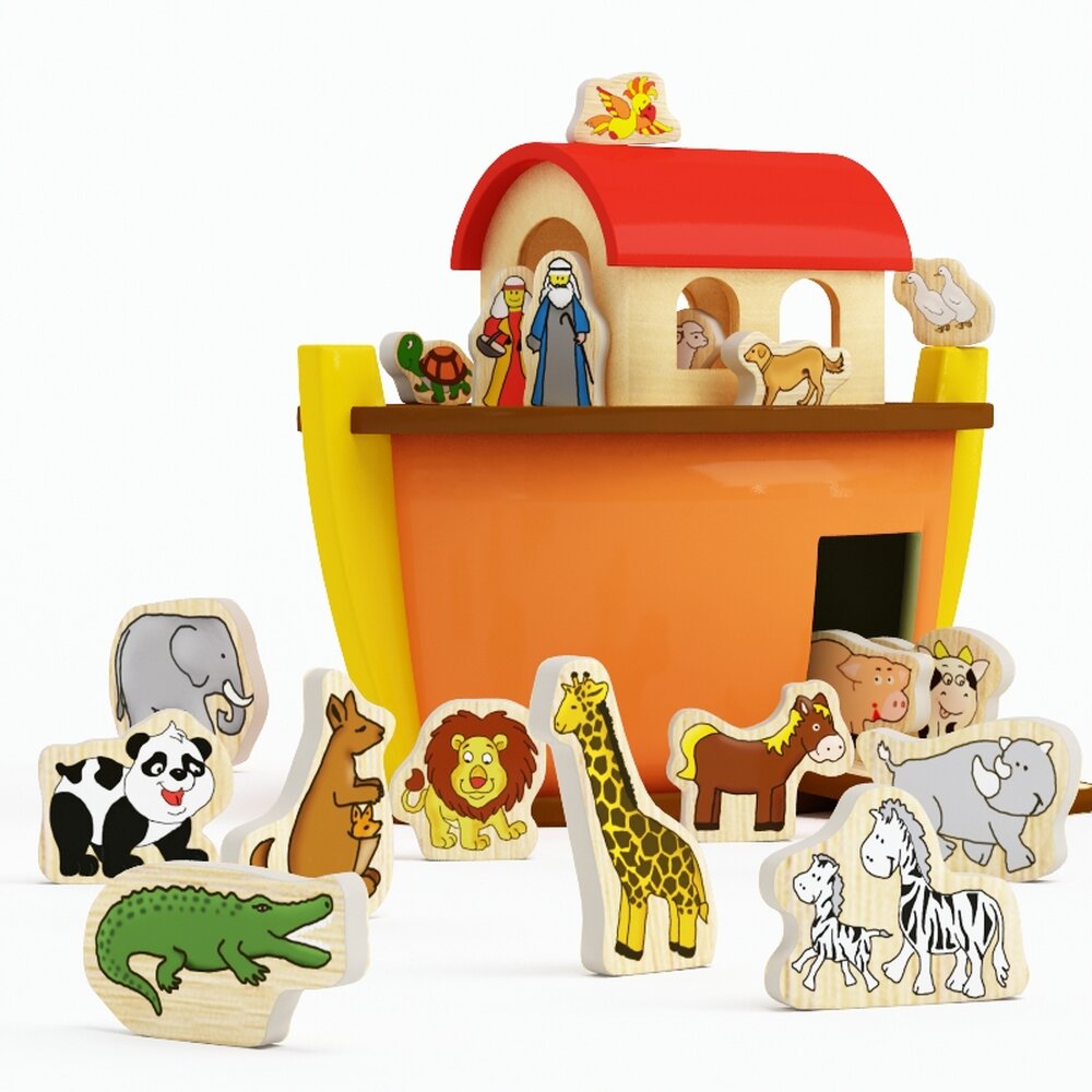 Noah’s Ark Toy Set 3D model - Download Toys on 3DModels.org