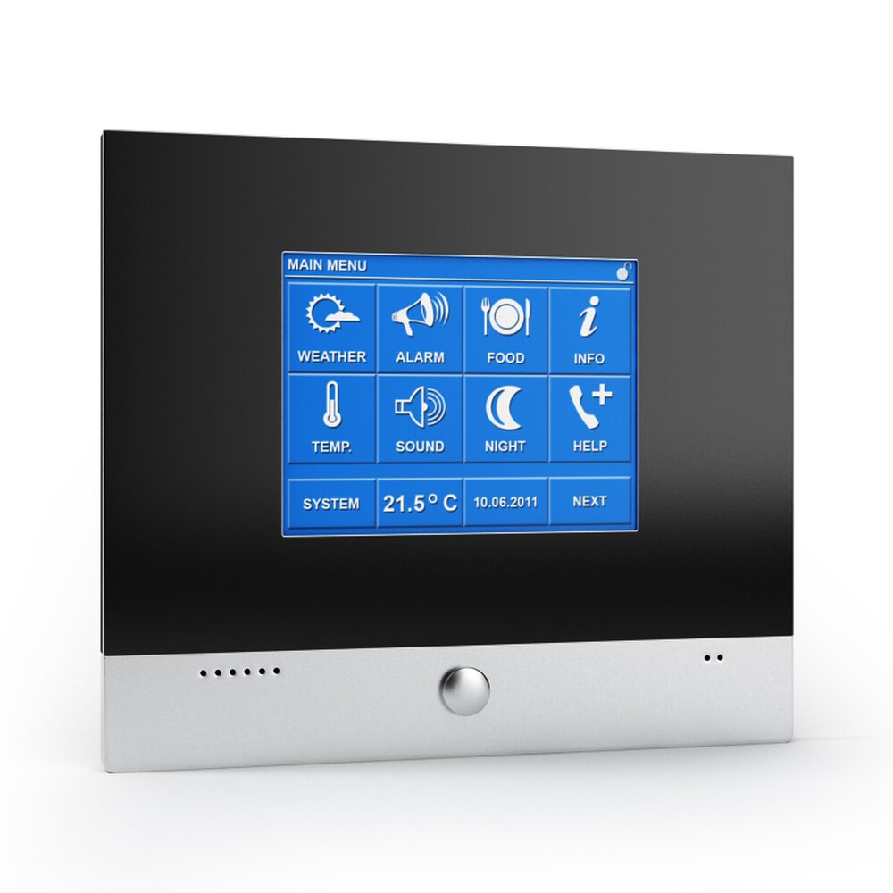 Smart Home Control Panel 03 3D model - Download Electronic Accessories ...