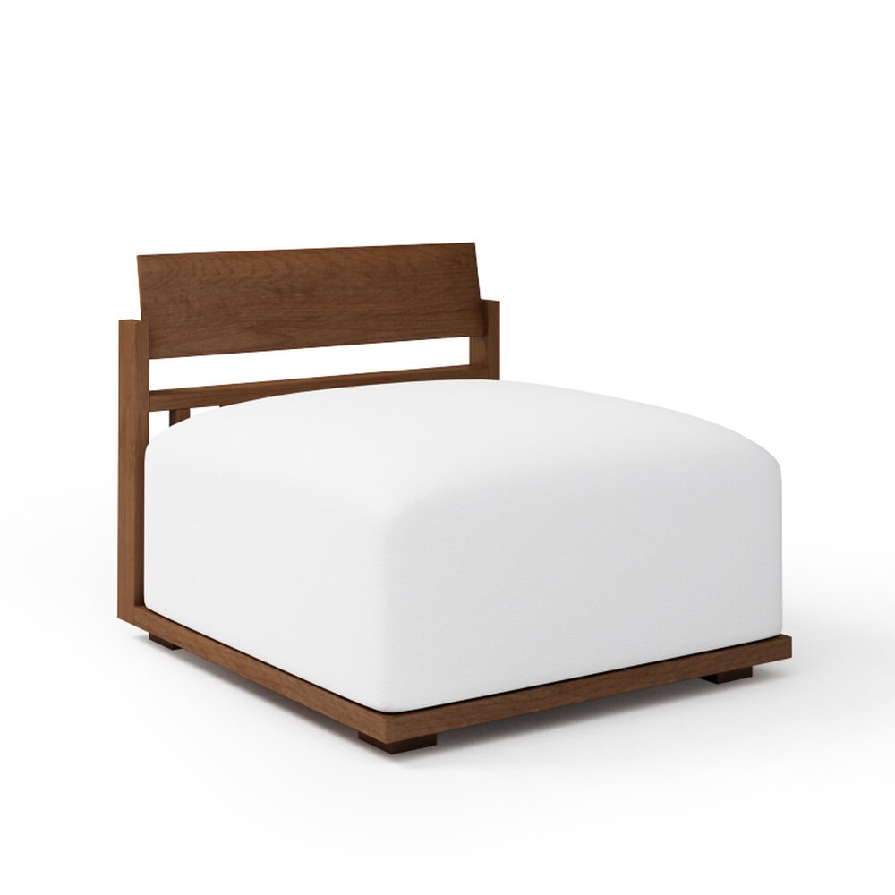 Modern Modular Wooden Sofa Frame 3D model - Download Sofa on 3DModels.org