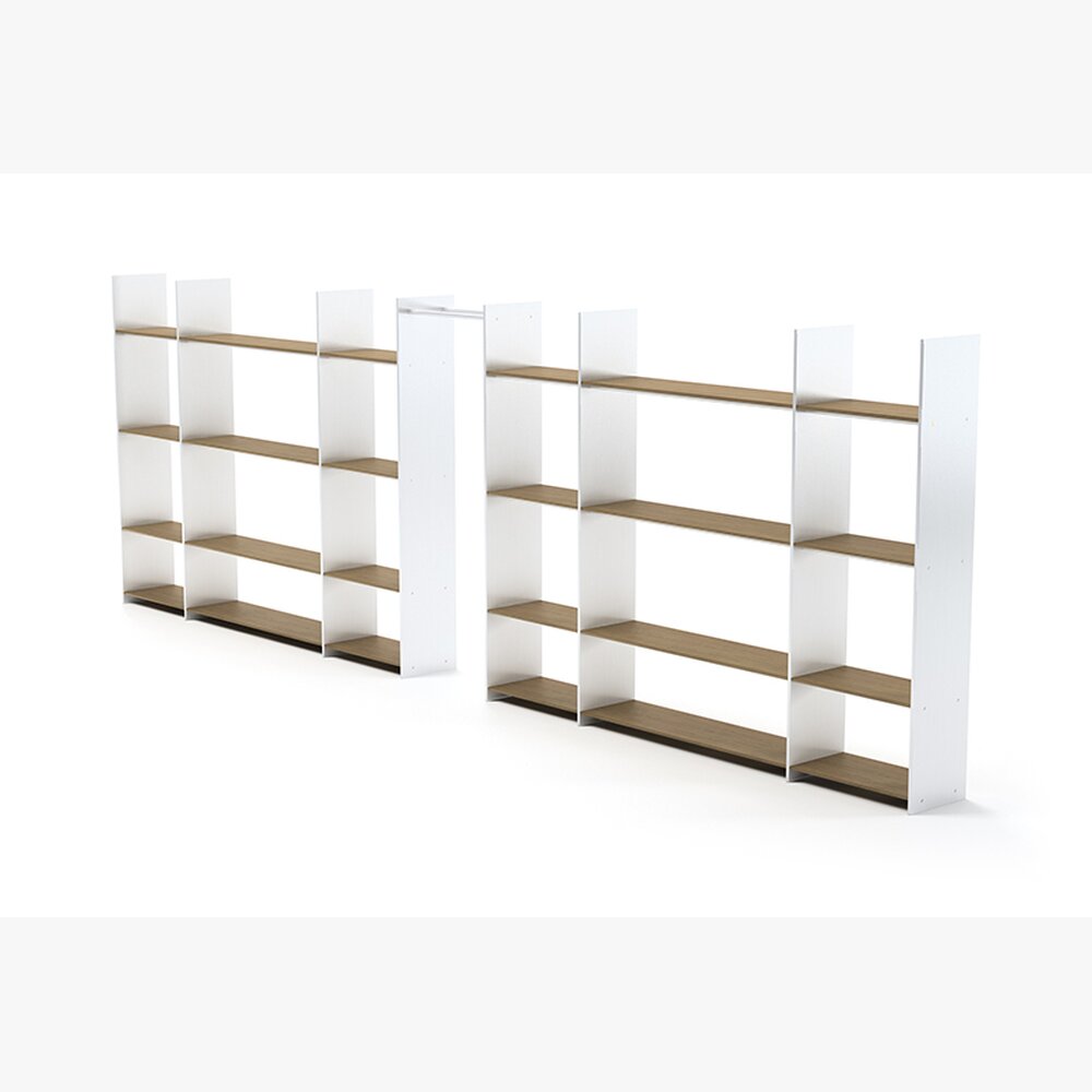 Modular Shelving Unit 153 3D model - Download Shelving on 3DModels.org