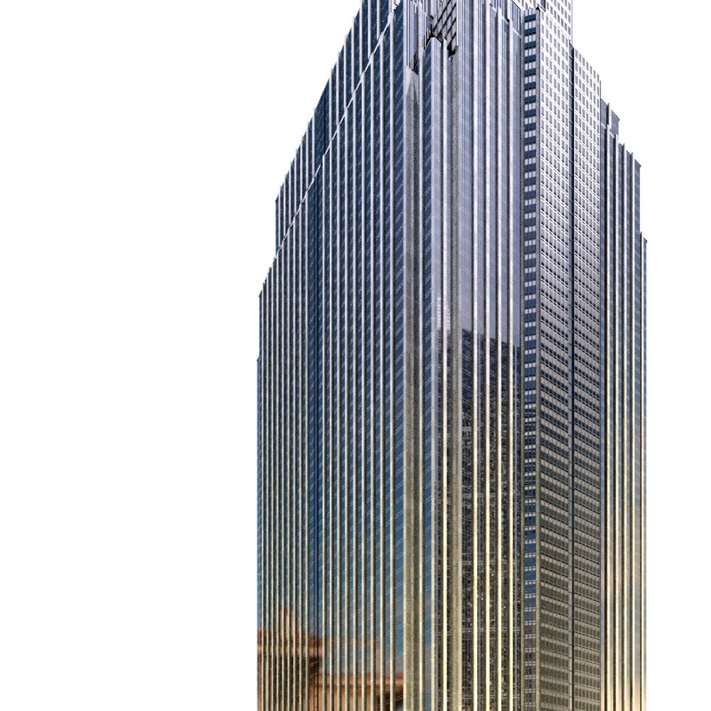 Sleek Glass Skyscraper Corporate Tower Architectural 3D model ...