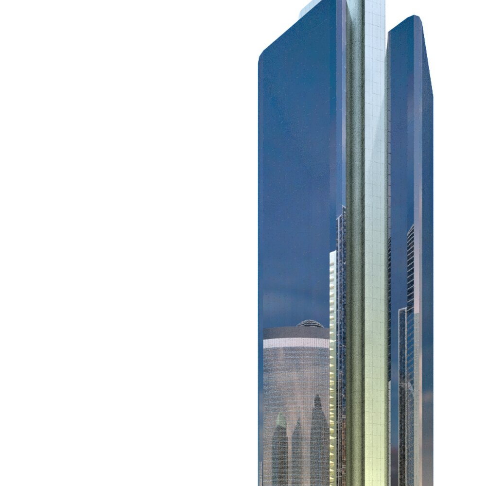 Sleek Glass Skyscraper Modern Urban Tower 3D model - Download Buildings ...