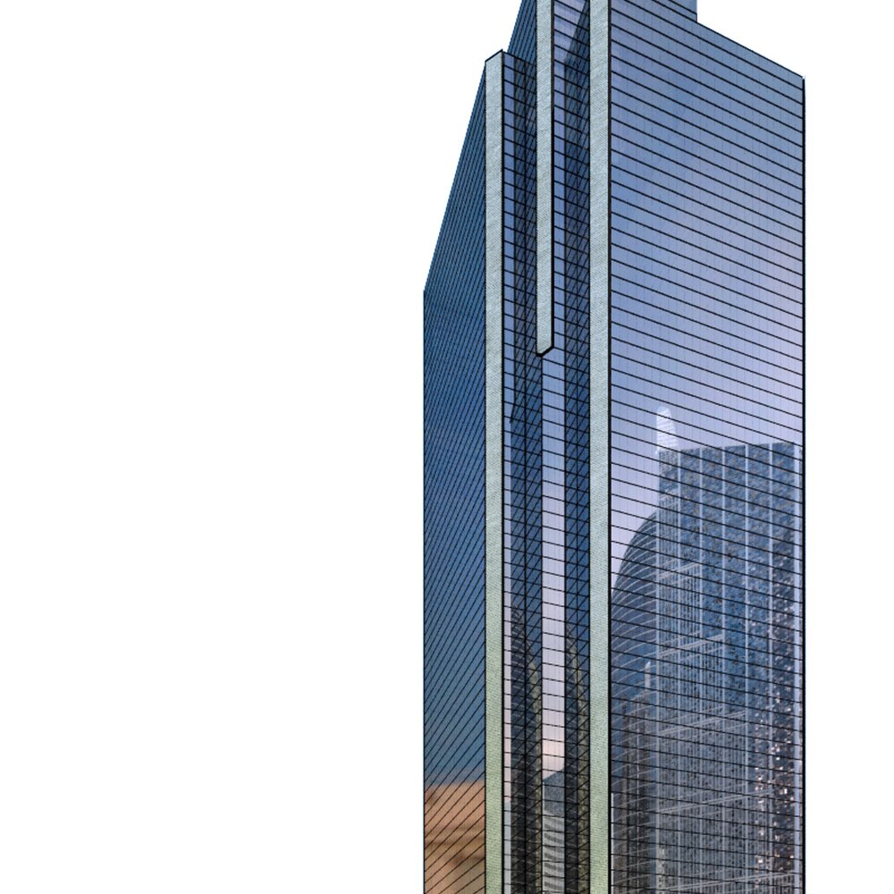 Modern Glass Corporate Skyscraper Tower Architectural Landmark 3D model ...