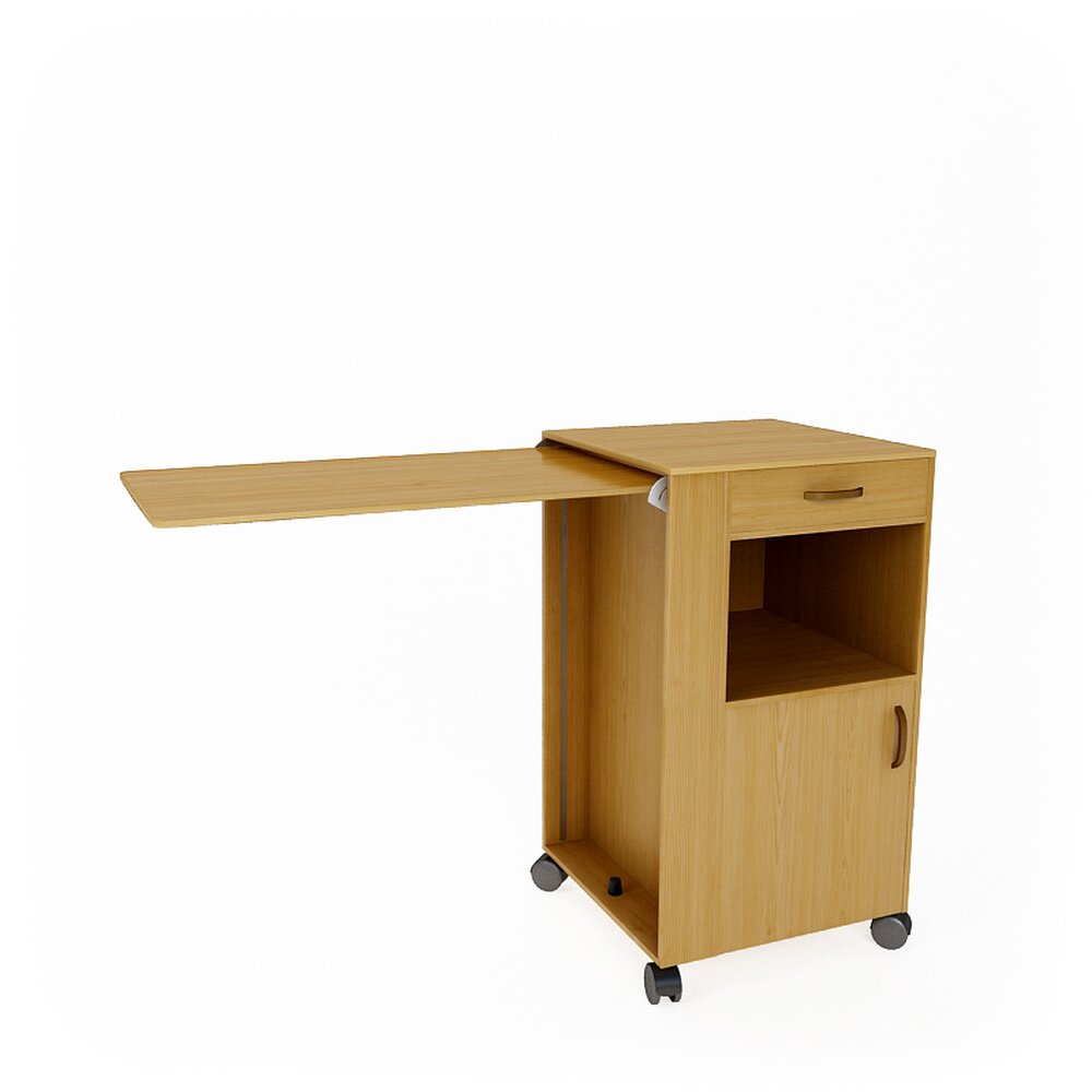 Hospital Compact Mobile Desk 3D model - Download Medical Equipment on ...