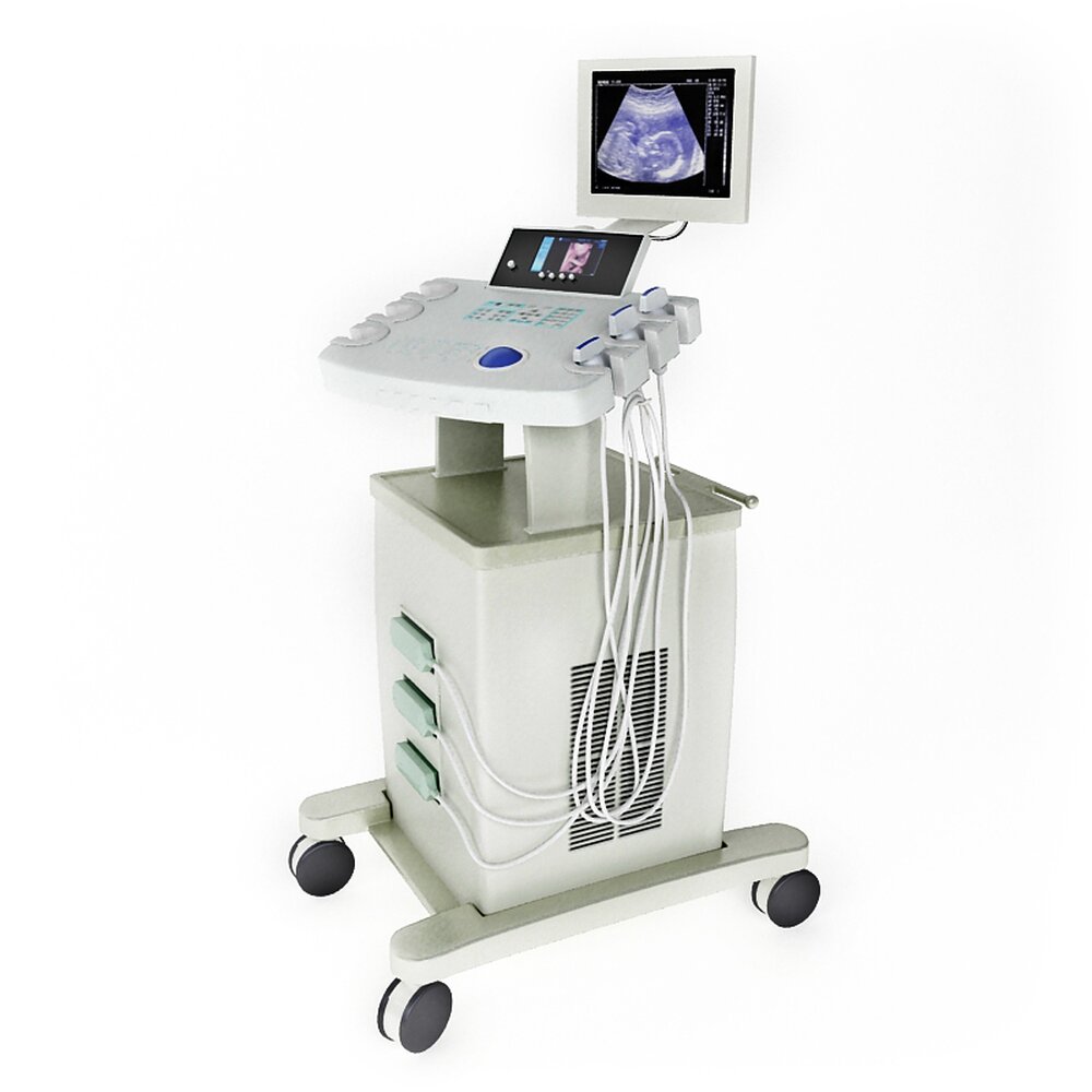 Medical Portable Ultrasound Machine 3D model - Download Medical ...