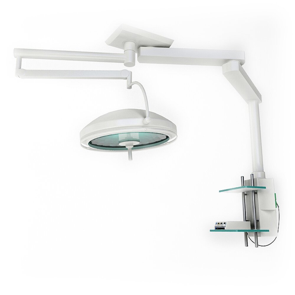 Medical Surgical Light System 3D model - Download Medical Equipment on ...