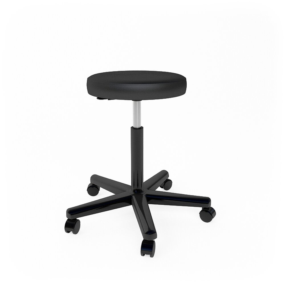Hospital Adjustable Rolling Stool 02 3D model - Download Medical ...