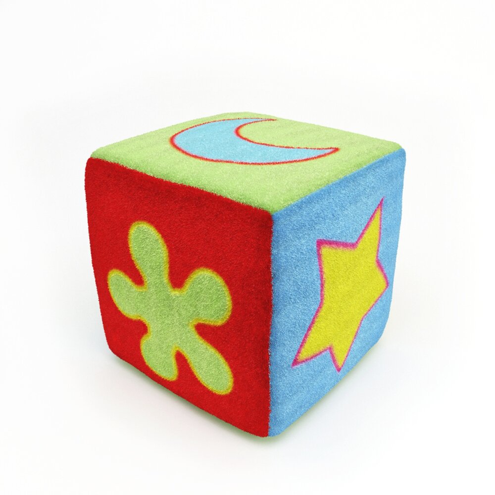 Colorful Soft Cube Toy 3D model - Download Toys on 3DModels.org
