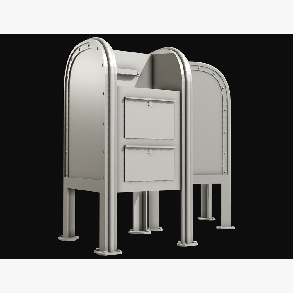 Mail Box 1 3D model - Download Street elements on 3DModels.org