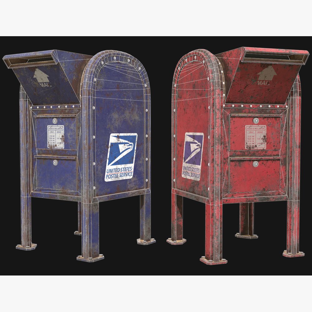 Mail Box 2 3D model - Download Street elements on 3DModels.org