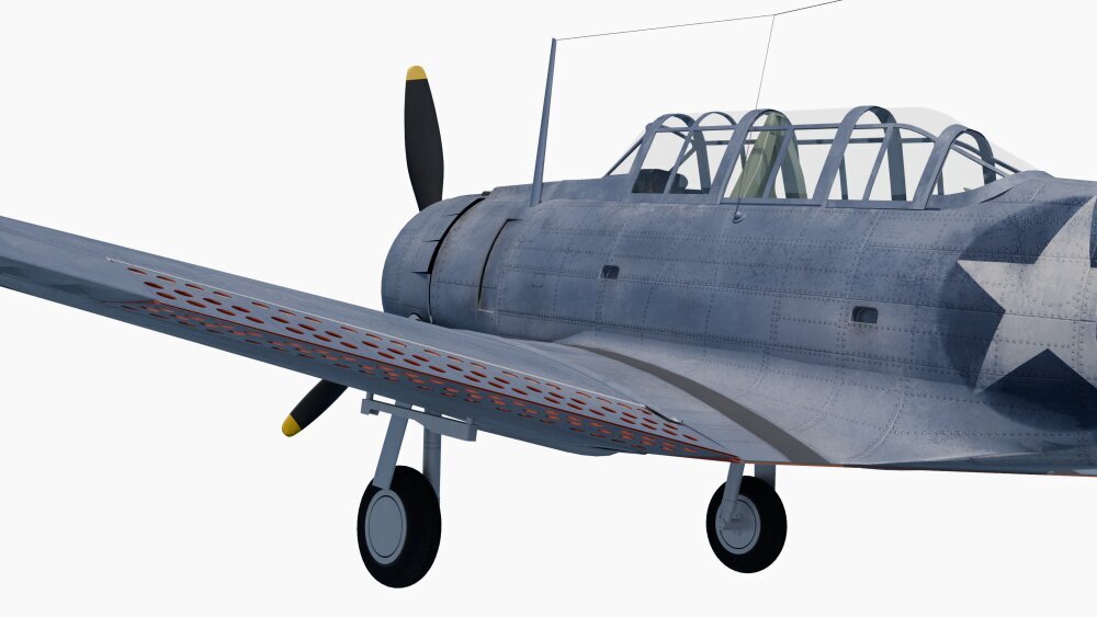 Douglas SBD Dauntless Dive Bomber 3D model - Download Bomber on ...