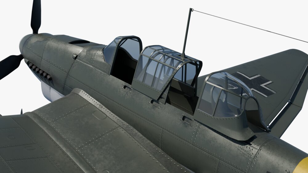 Junkers Ju 87 Stuka Dive Bomber 3D model - Download Bomber on 3DModels.org