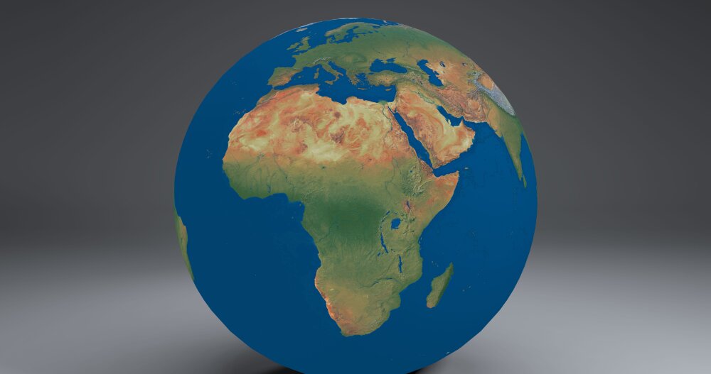Earth Globe 16k 3D model - Download Planets on 3DModels.org
