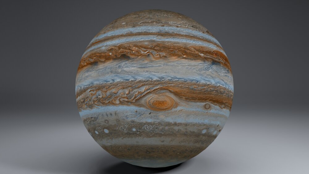 Jupiter 6k Globe 3D model - Download Planets on 3DModels.org