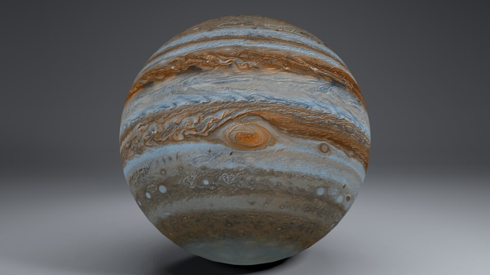 Jupiter 6k Globe 3D model - Download Planets on 3DModels.org