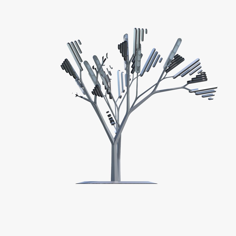 Stylized Branching Trees 3D model - Download Trees on 3DModels.org
