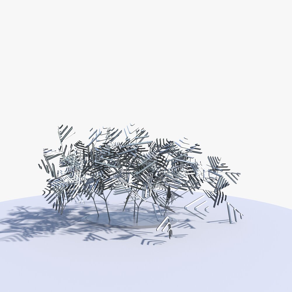 Stylized Metal Bush 3D model - Download Trees on 3DModels.org