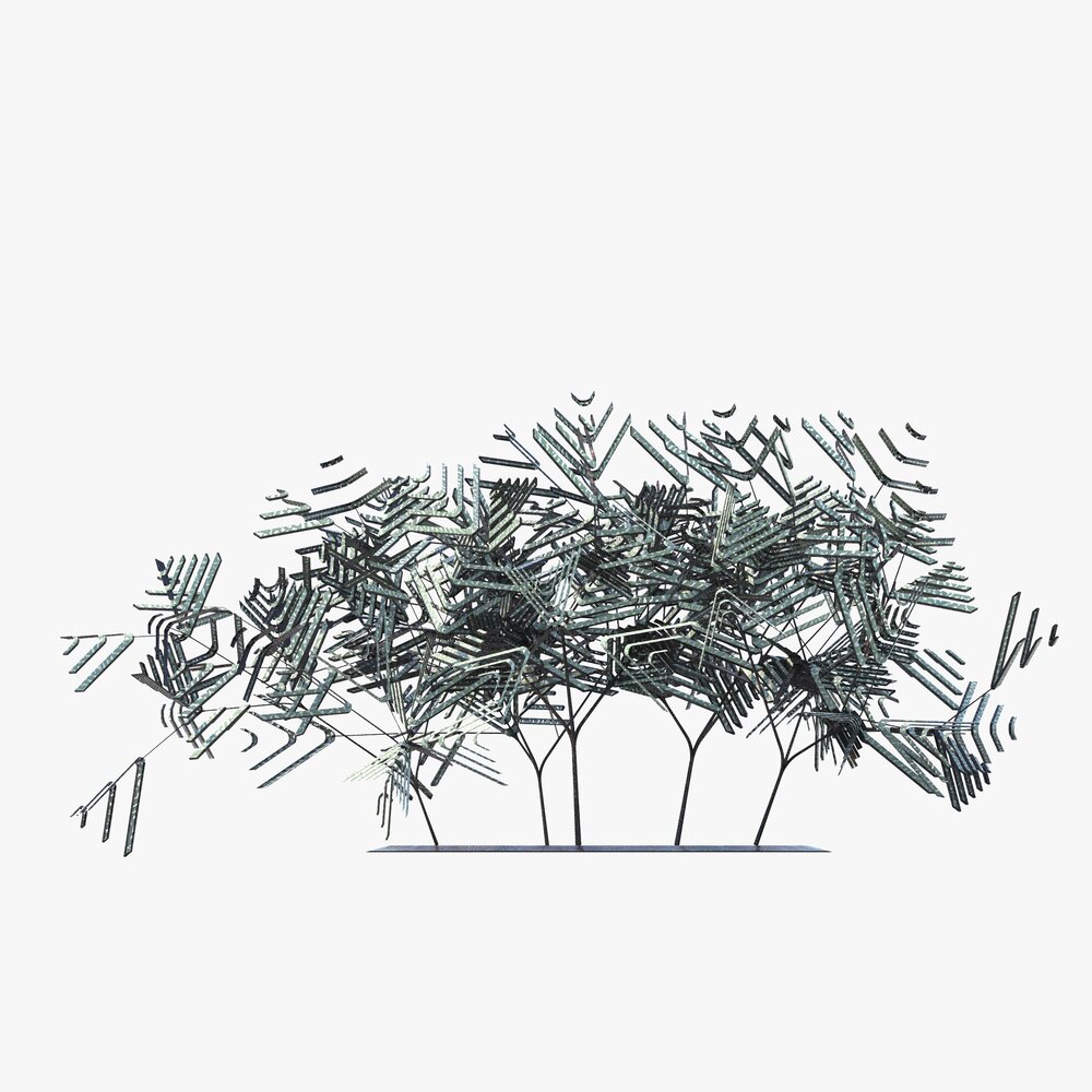 Stylized Metal Bush 3D model - Download Trees on 3DModels.org