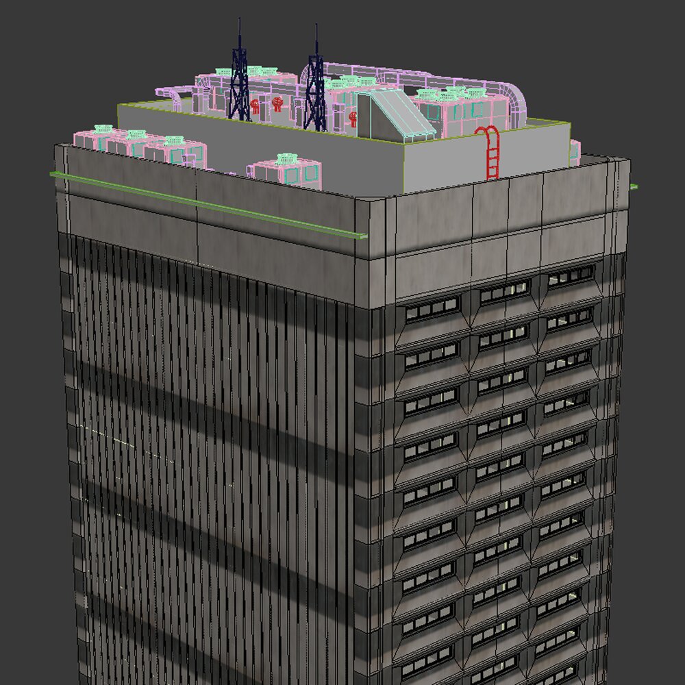 Modern Urban High-Rise Building 3D model - Download Buildings on ...