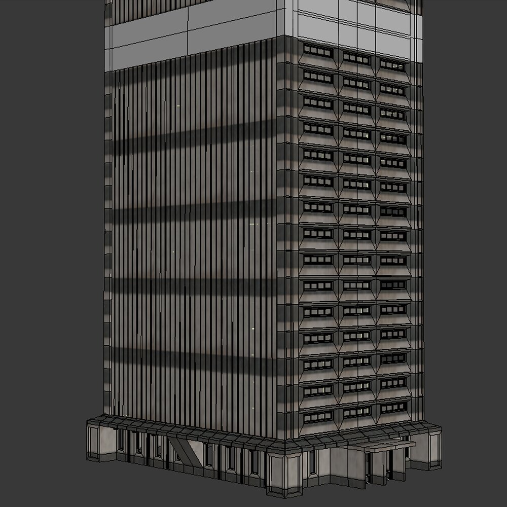 Modern Urban High-Rise Building 3D model - Download Buildings on ...