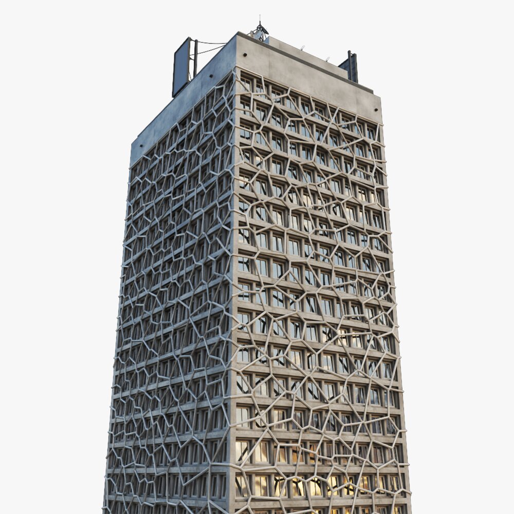 Modern Architectural Tower 3D model - Download Buildings on 3DModels.org