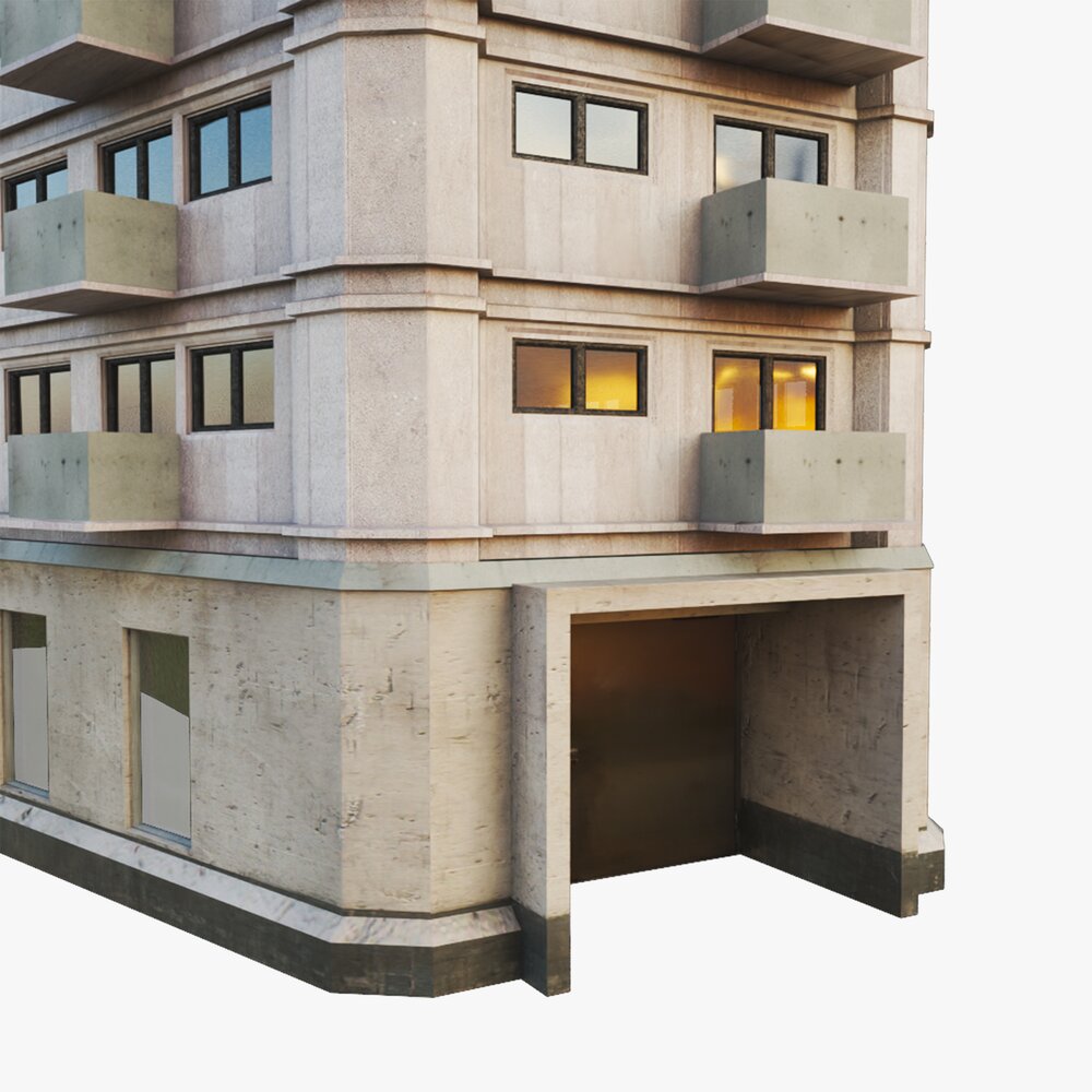 High-Rise Building Exterior Modelo 3D - Descargar Edificios on 3DModels.org