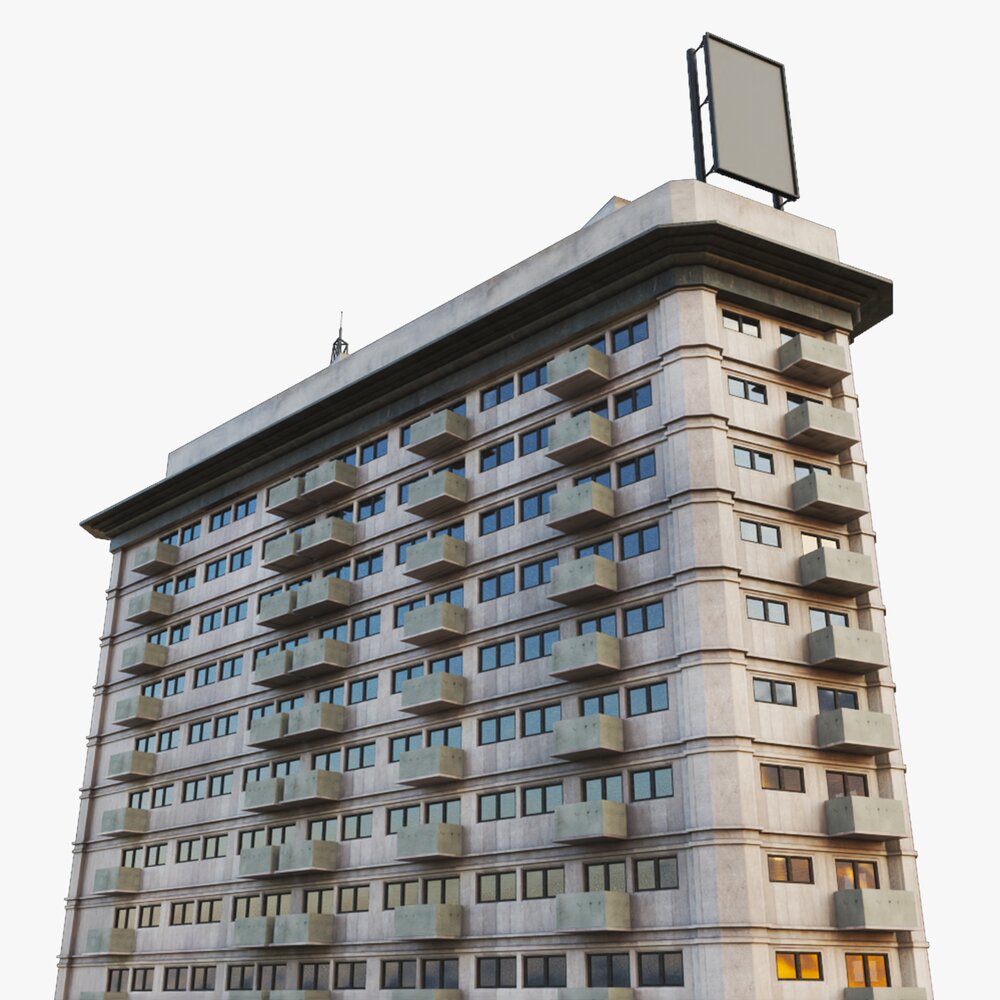 High-Rise Building Exterior 3D model - Download Buildings on 3DModels.org