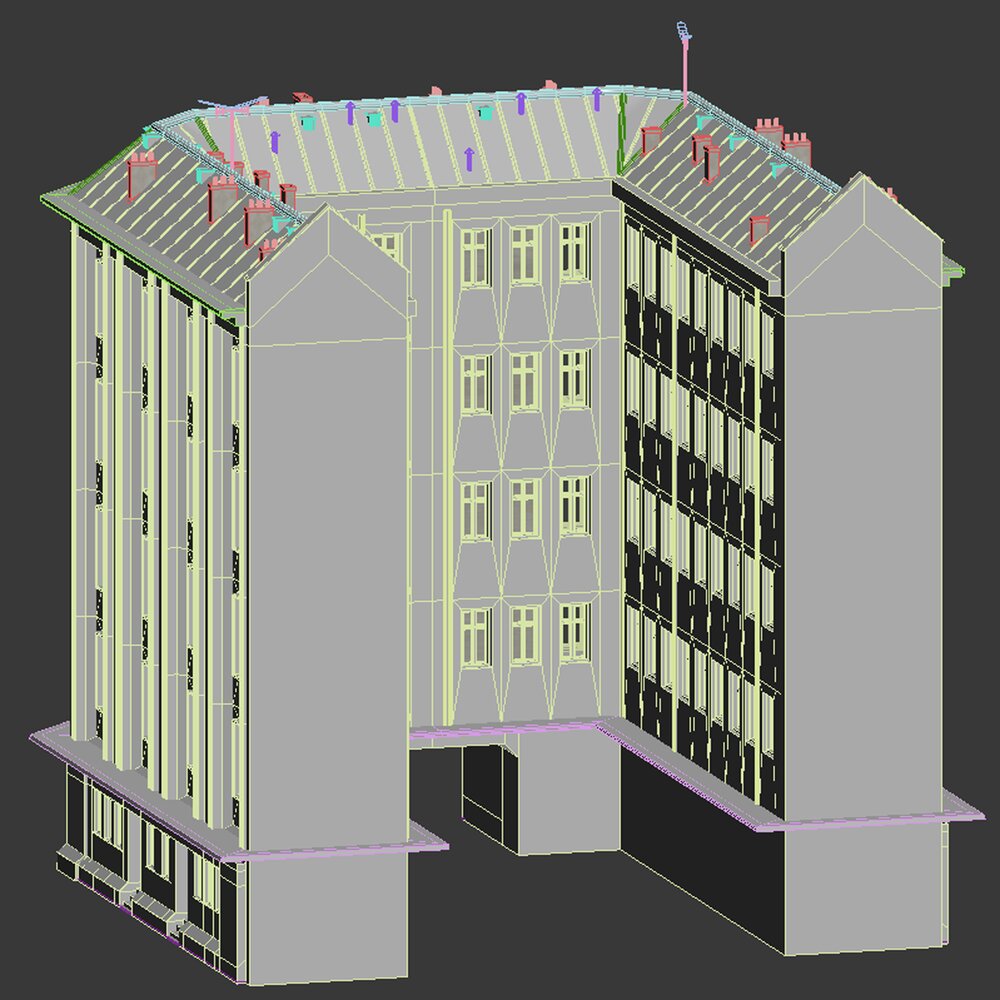 Classic Urban Building Design 3D model - Download Buildings on 3DModels.org