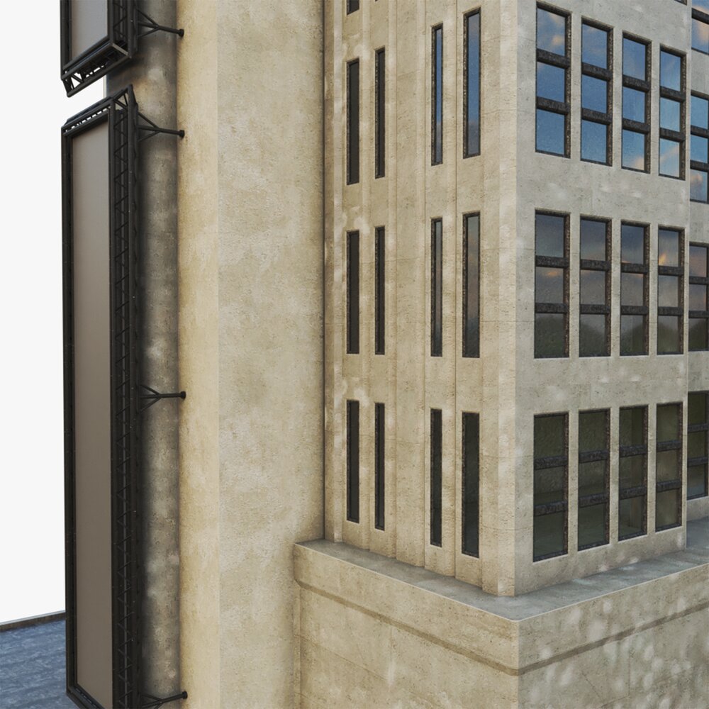 Modern High-Rise Urban Building 3D model - Download Buildings on ...
