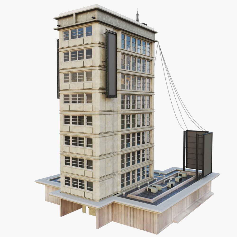 Modern Architectural Building Design 3D model - Download Buildings on ...