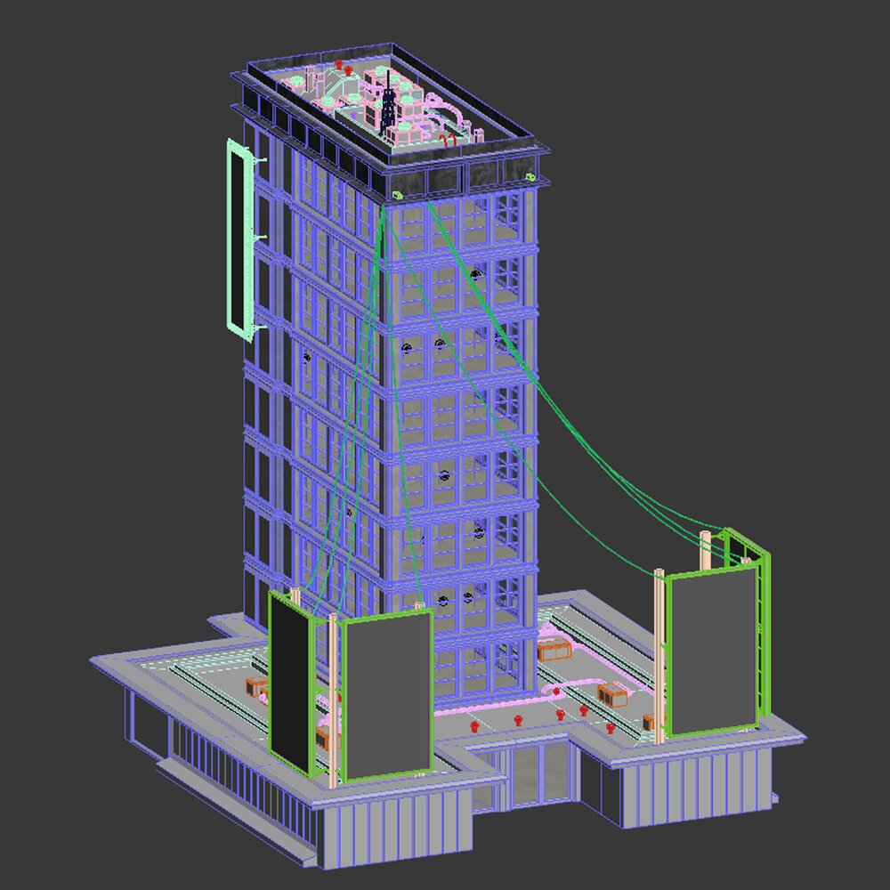 Modern Architectural Building Design 3D model - Download Buildings on ...