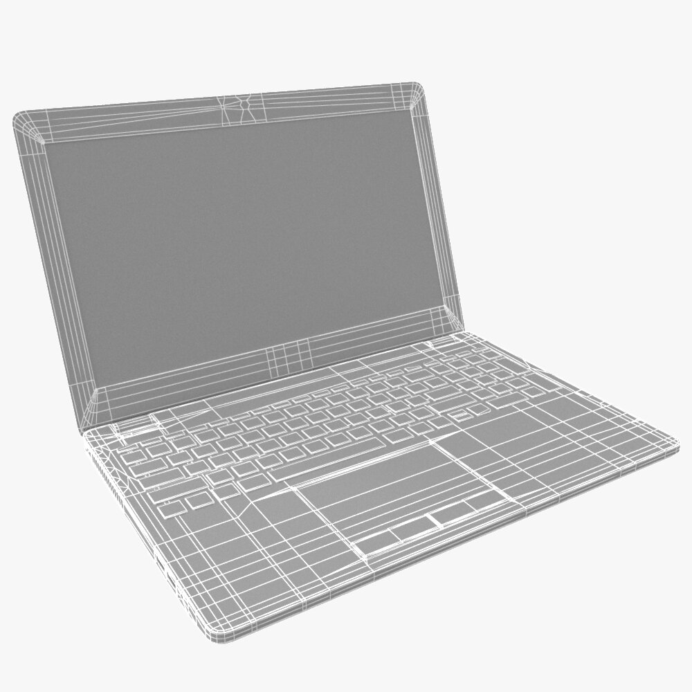 Generic Notebook Laptop 3D model - Download Laptop on 3DModels.org