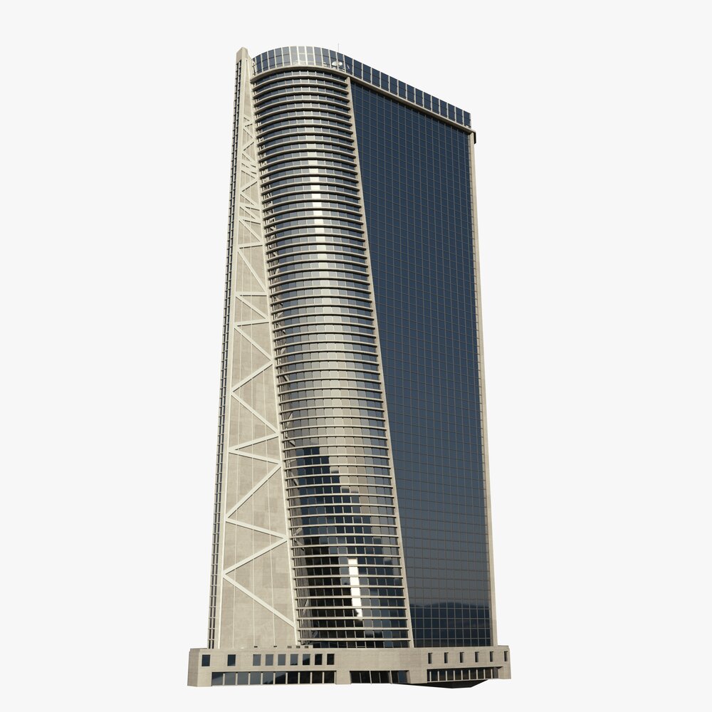 Modern Skyscraper Building Design 3D model - Download Buildings on ...