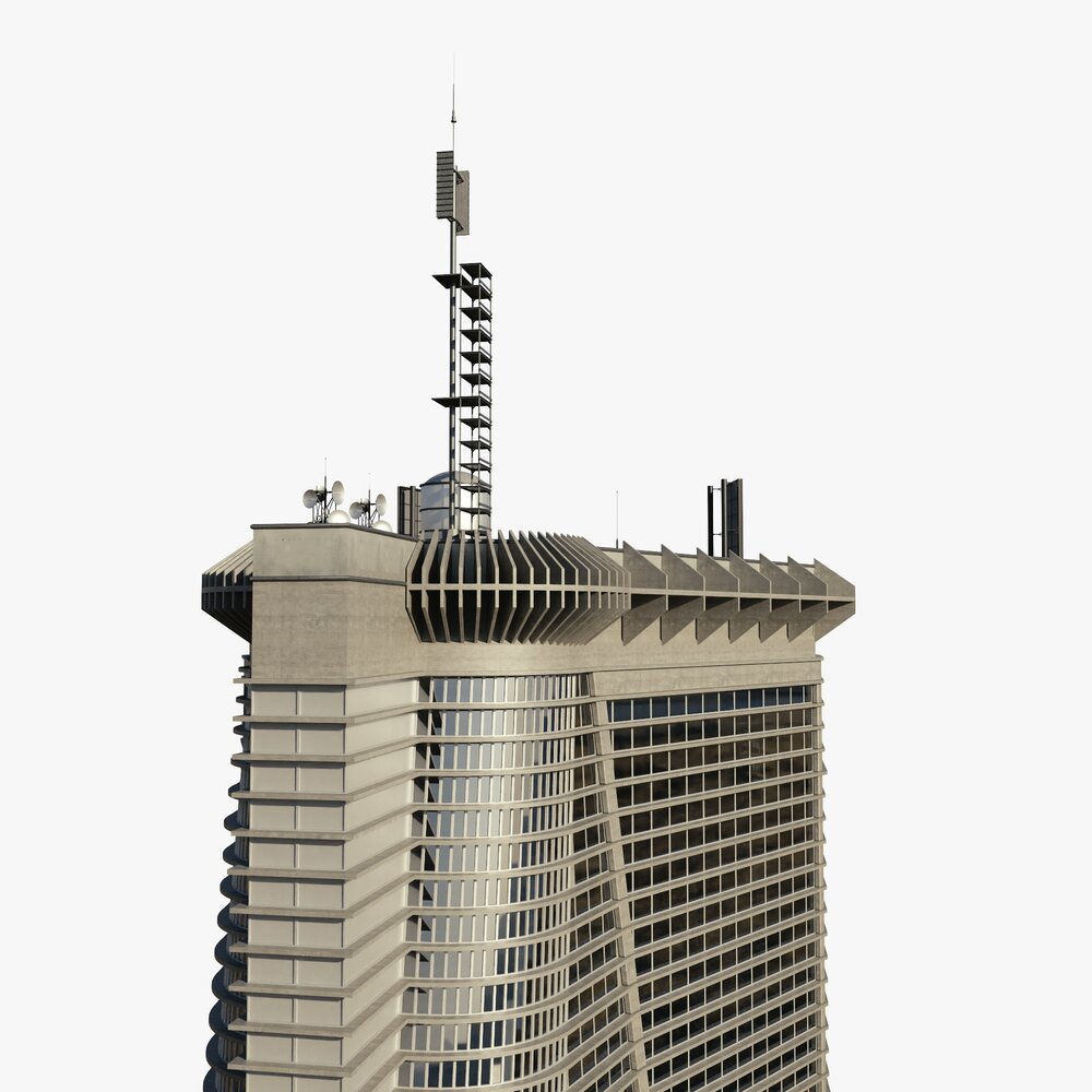 Modern Skyscraper Large Building 3D model - Download Buildings on ...