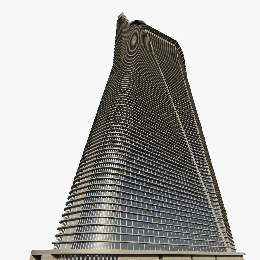 Modern Skyscraper Large Building 3D model - Download Buildings on ...