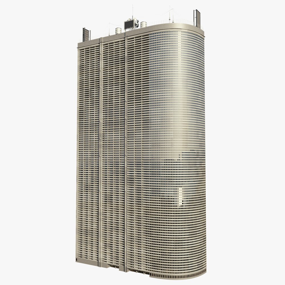 Modern Skyscraper Large Building Design 3D model - Download Buildings ...