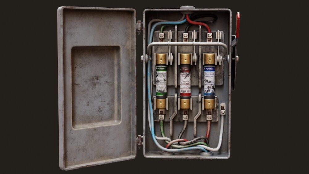 Fuse Box 3D model - Download Building components on 3DModels.org