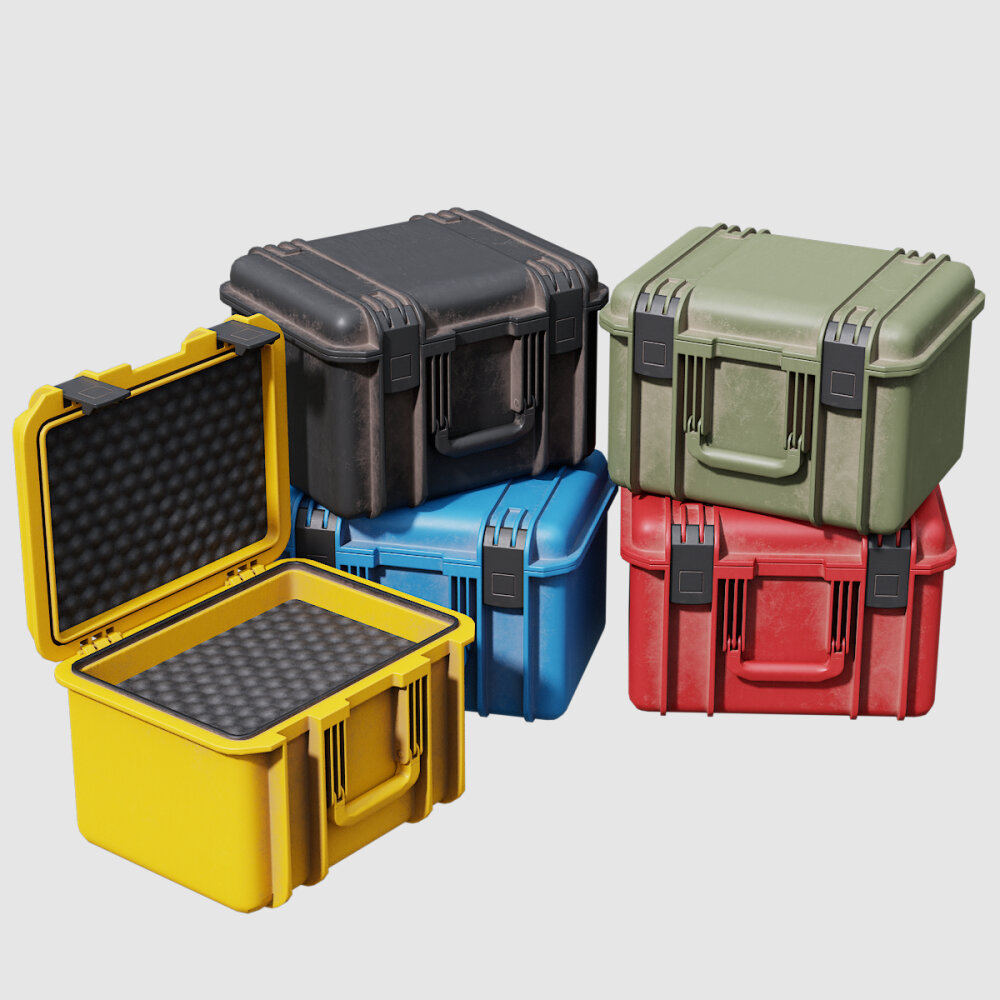 Protective Storage Military Cases with Foam Inserts in Multiple Colors ...