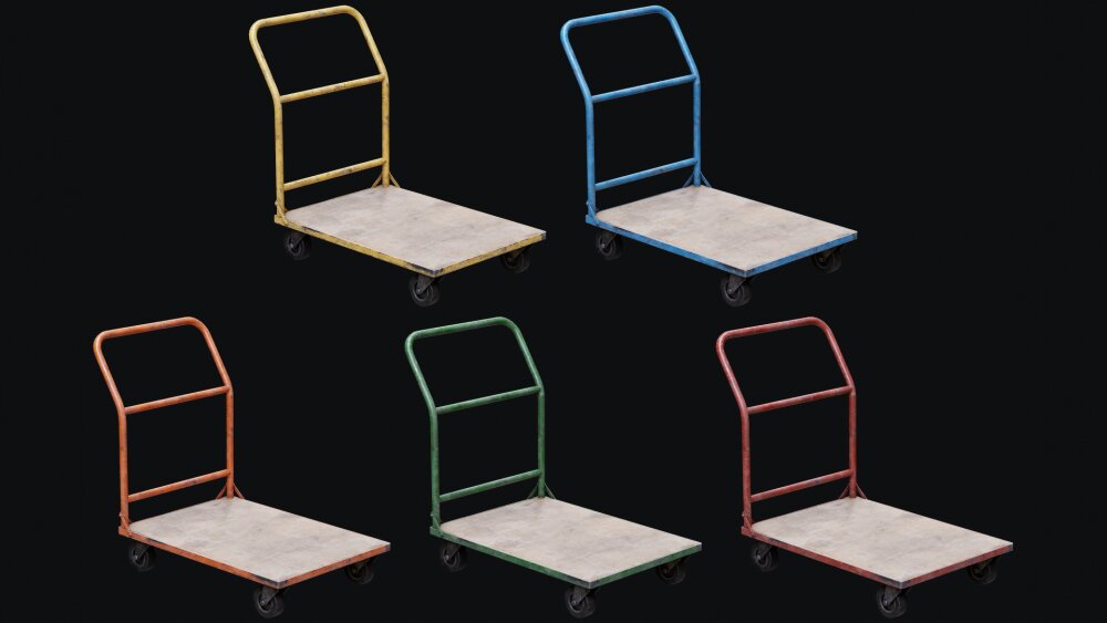 Platform Trolley 3D model - Download Tools on 3DModels.org